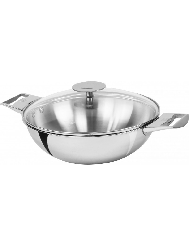 Wok Prima Matera en cuivre inox induction - Diamètre cm 32 cm - Cuisine ...