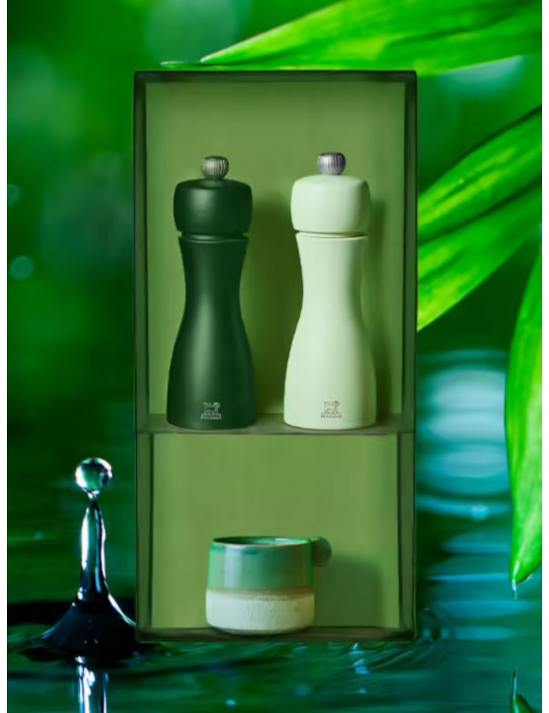 Duo Moulin Poivre et Sel Tahiti Eau - Taille 15 cm - Couleur Mousse ...