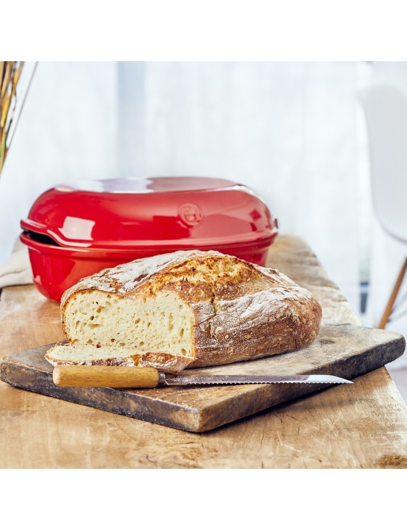 Moule Pain Artisan en céramique Emile Henry - Couleur Rouge grand cru ...
